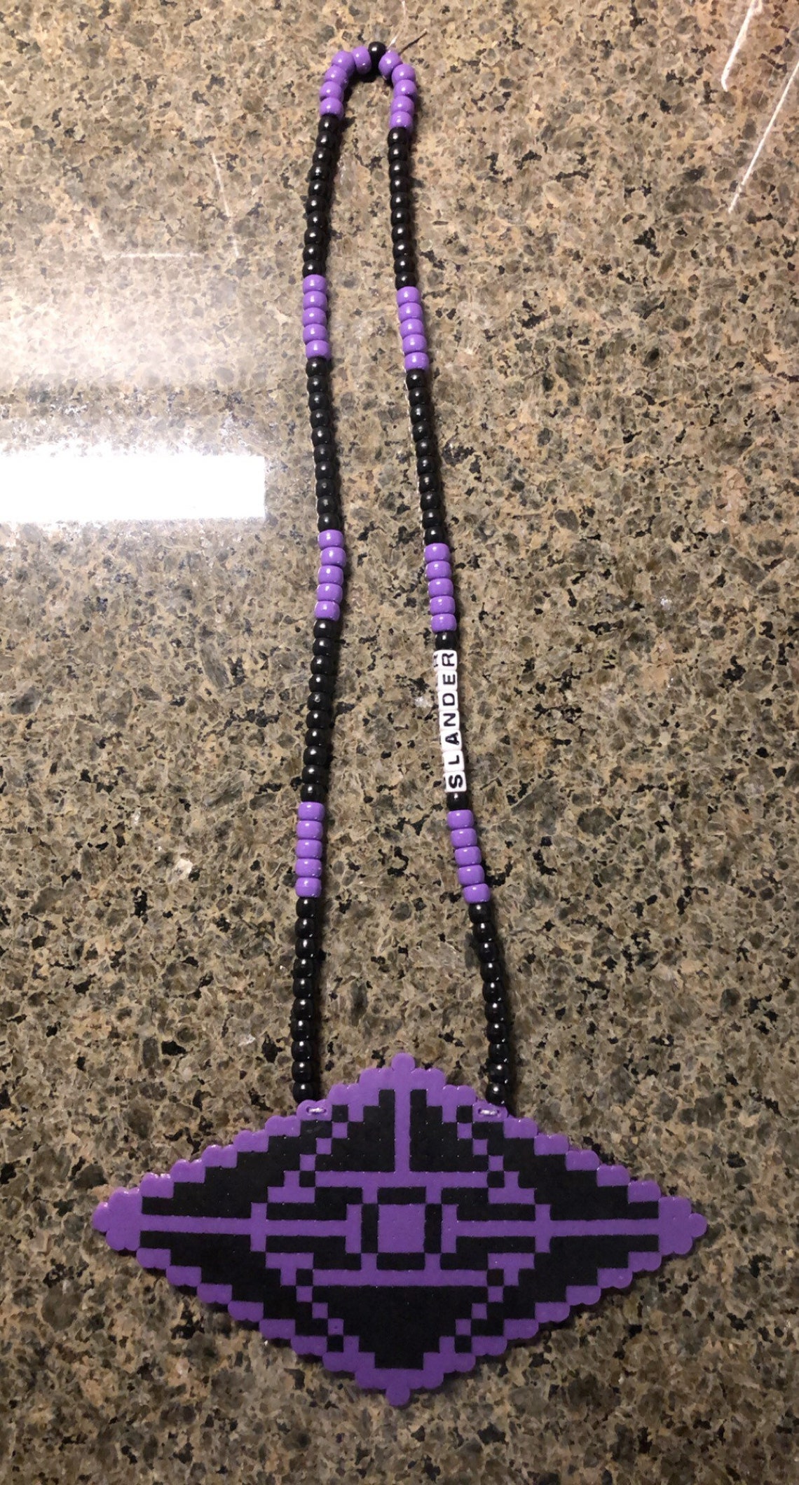 Slander Kandi Perler Necklace - Etsy