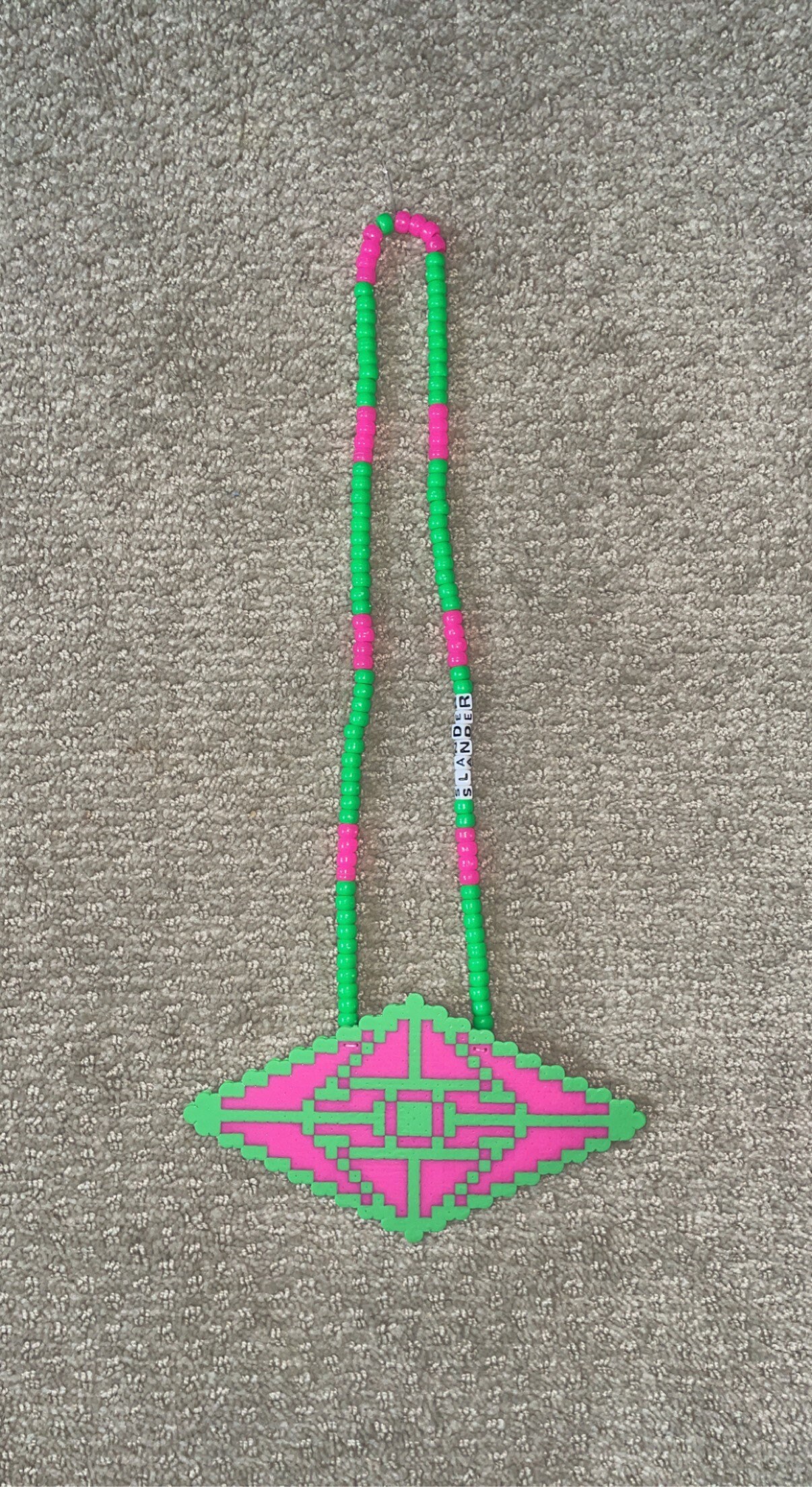 Slander Kandi Perler Necklace - Etsy