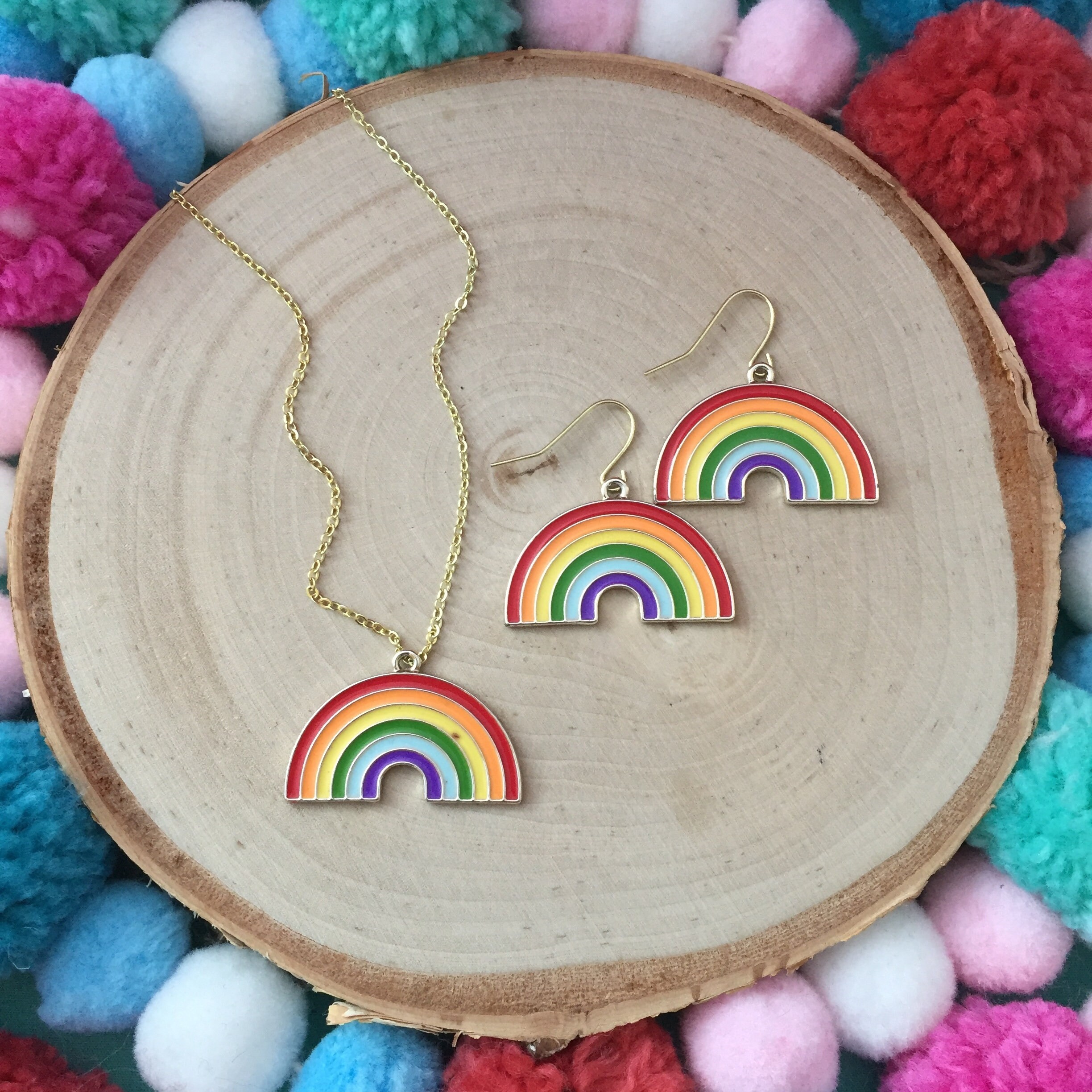 Rad Rainbow Earrings - Rainbow Earrings -dangle Earrings - Child ...