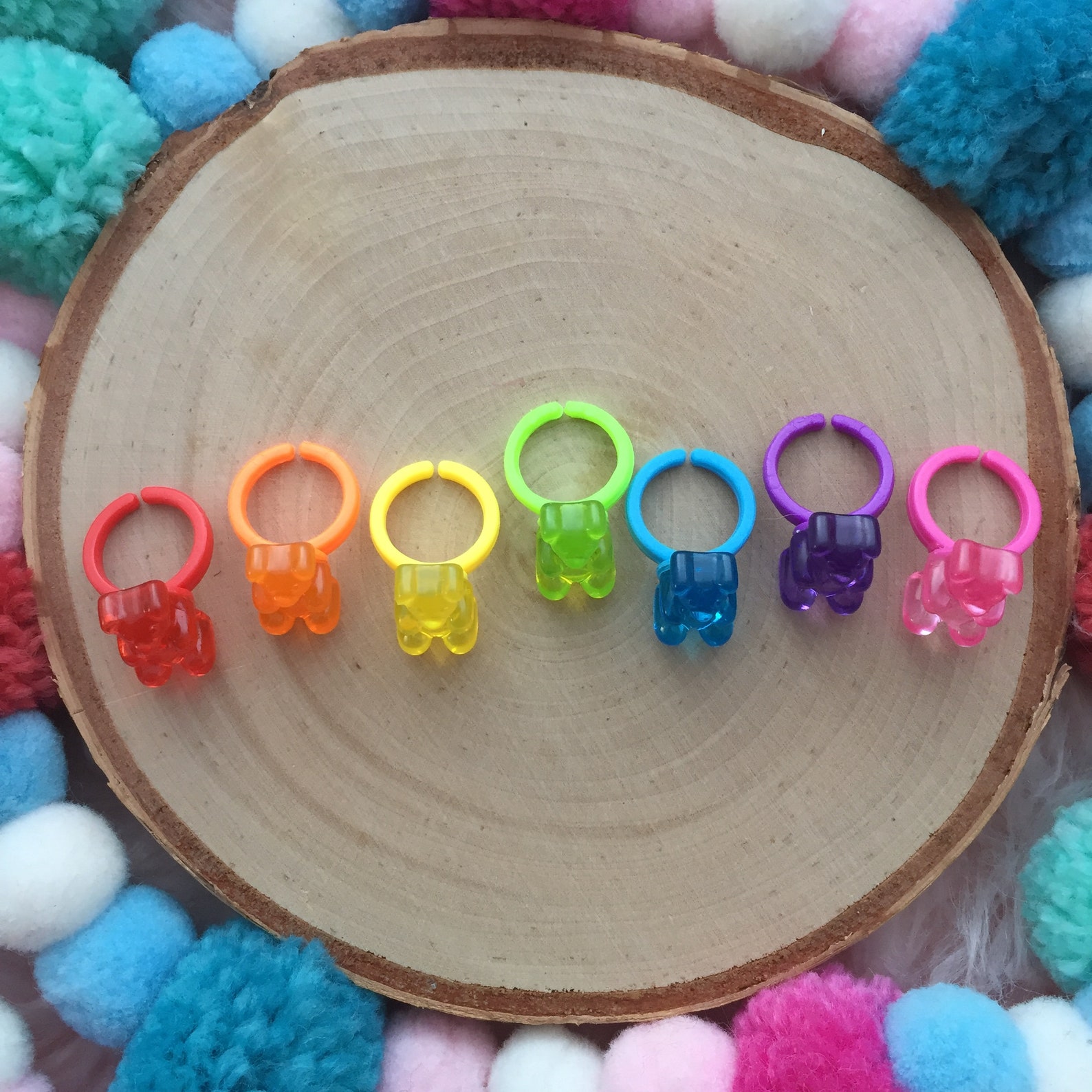 Gummy Bear Rings Kids Ring Candy Jewelry Adjustable Ring - Etsy