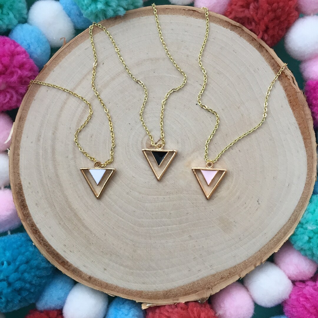 CLEARANCE 50% OFF Collier triangle Bijoux triangle Bijoux pour enfants ...
