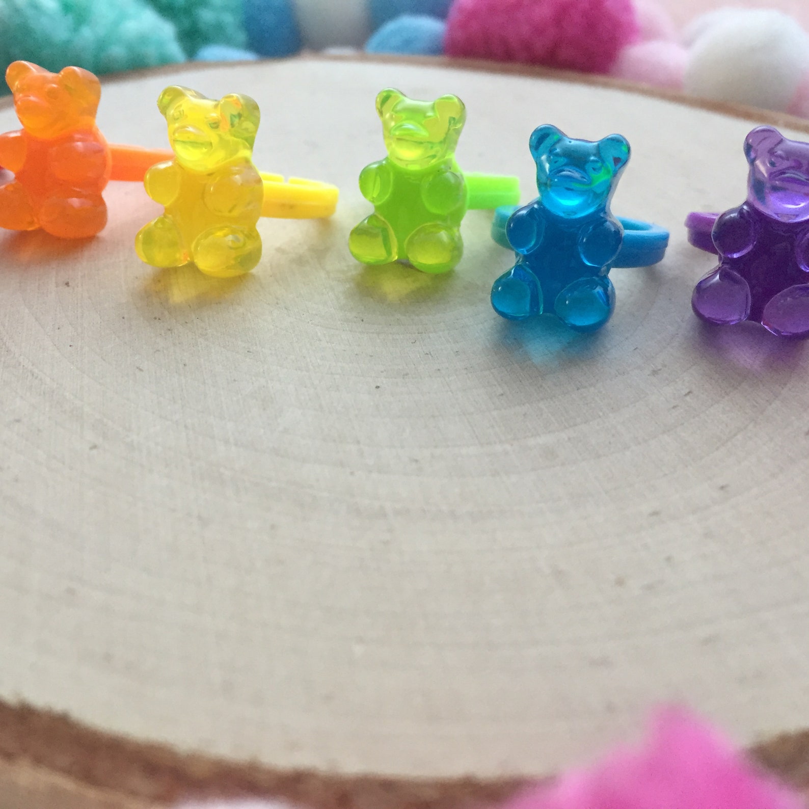 Gummy Bear Rings Kids Ring Candy Jewelry Adjustable Ring - Etsy