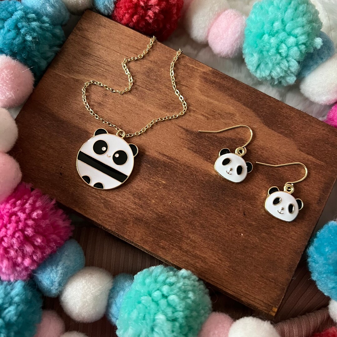Petunia the Panda Panda Necklace Panda Jewelry - Etsy