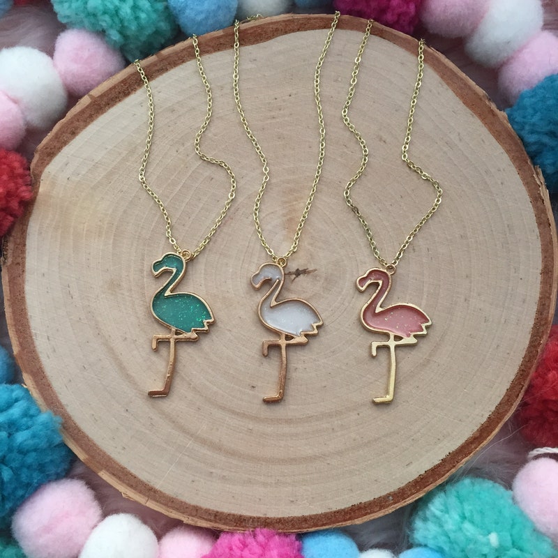 Flamingo Necklace - Etsy