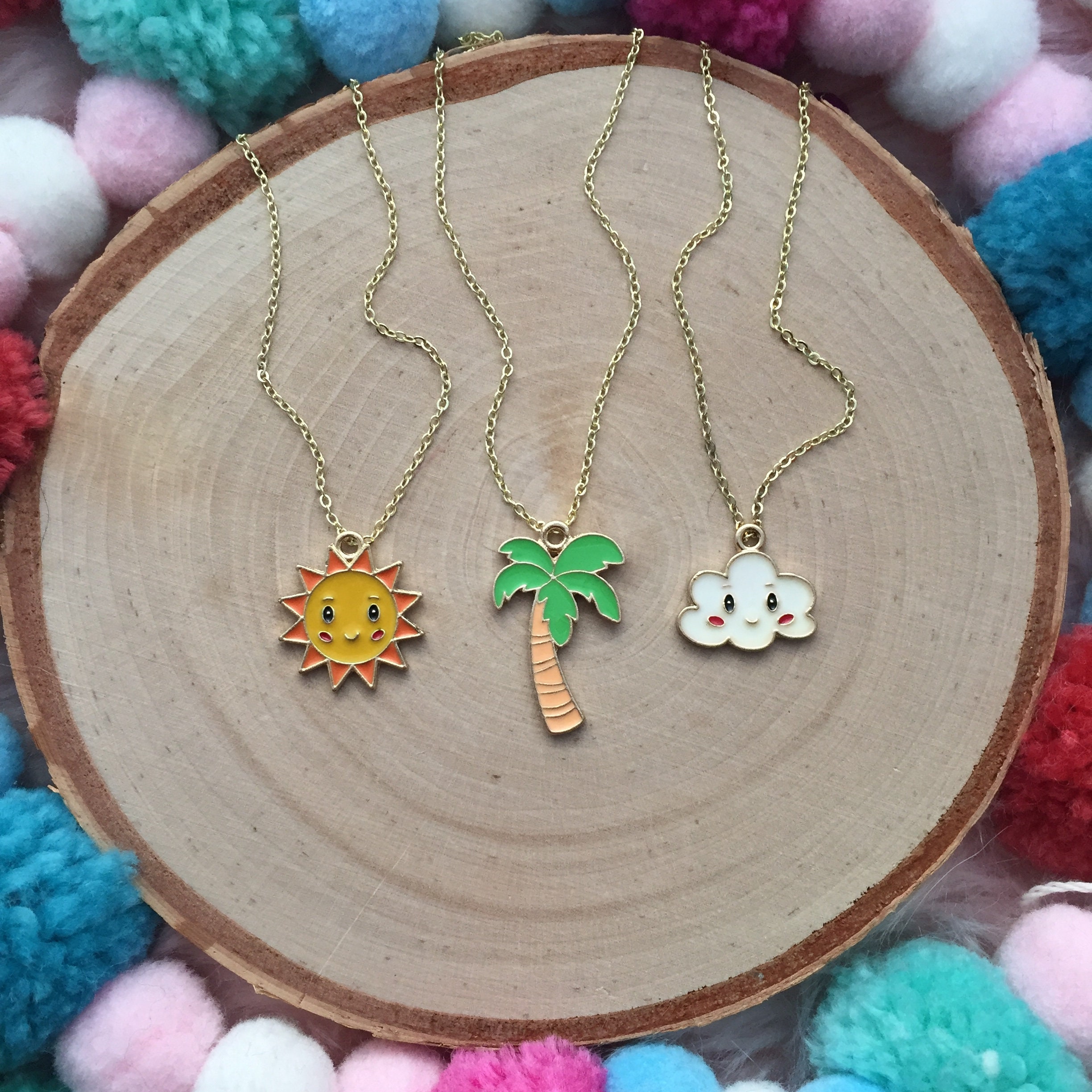 Sunshine Necklace Collection Sun Jewelry Children's | Etsy