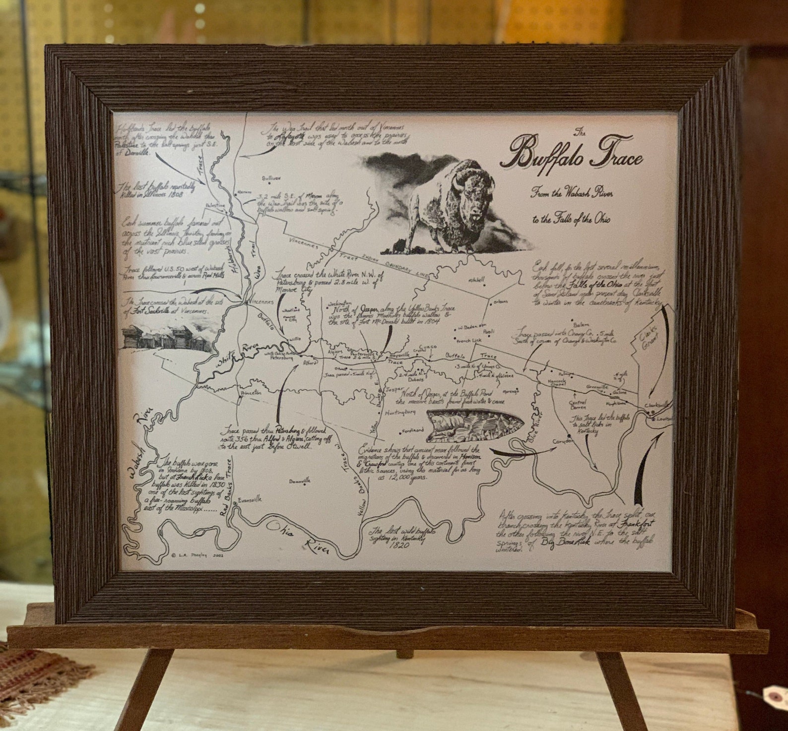 The Buffalo Trace From the Wabash River to the Falls of the Ohio - Etsy