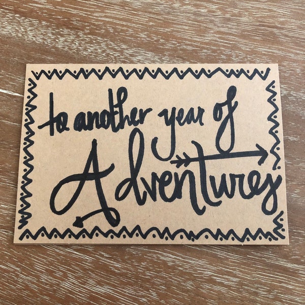 Birthday Card "another Year of Adventure" - Etsy