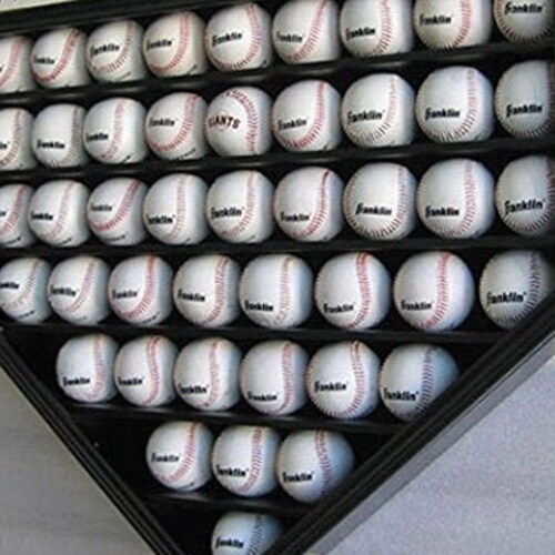 46 Baseballs Baseball Display Case Wall Holder Cabinet-uv - Etsy