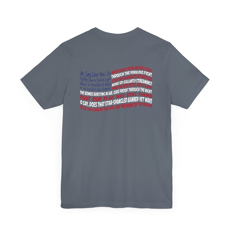 Star Spangled Banner American Flag Tee - Patriotic T-shirt - American ...