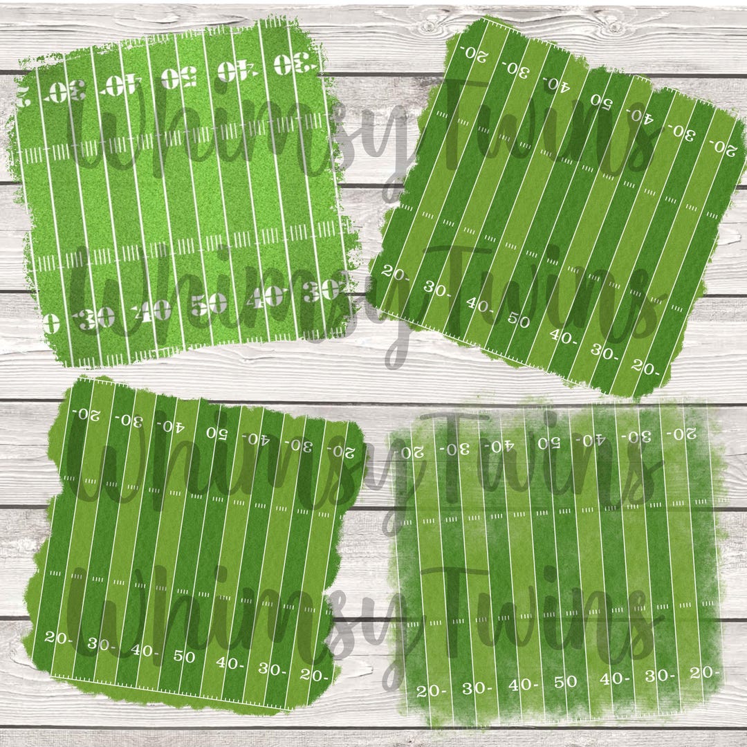 Distressed Football Field Background, 4 Pack Bundle, Sublimation ...
