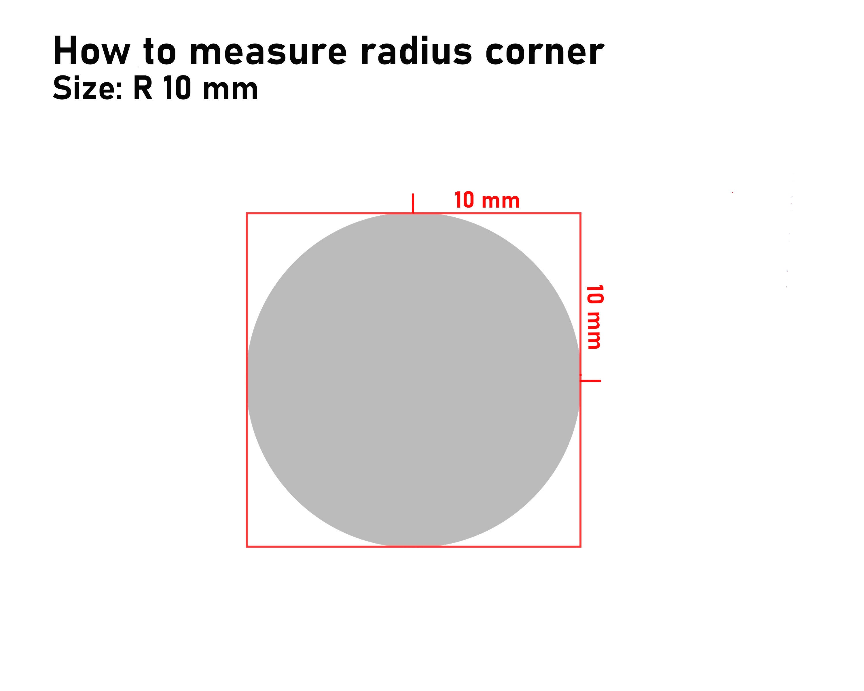 Corner Radius Acrylic Templates, Acrylic Leather Template, Acrylic ...