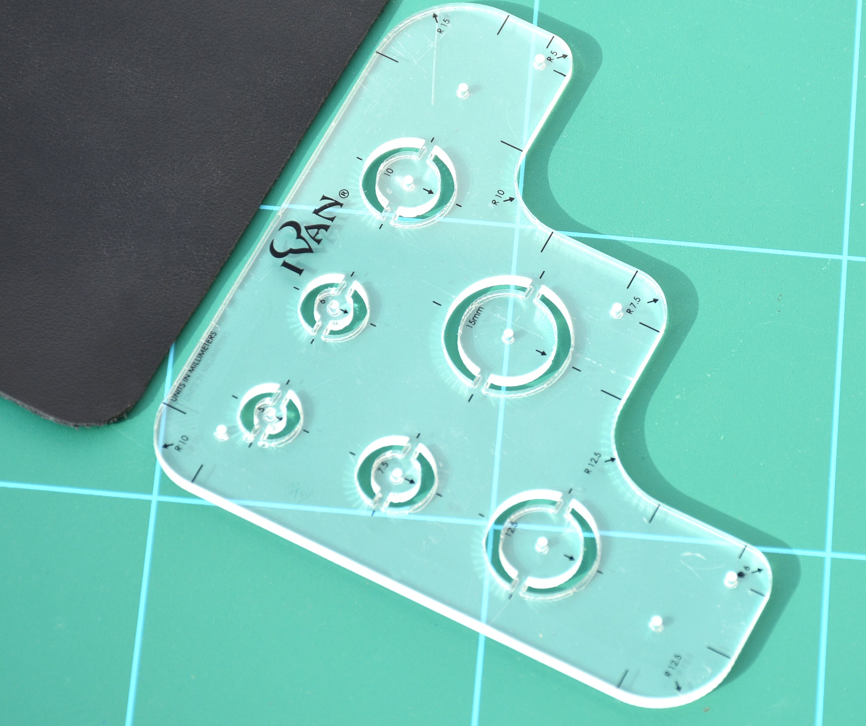 Corner Radius Acrylic Templates, Acrylic Leather Template, Acrylic ...