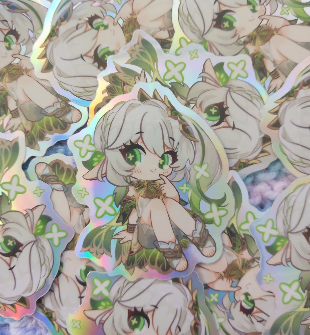 Nahida Stickers rainbow Holographic Genshin Impact - Etsy UK