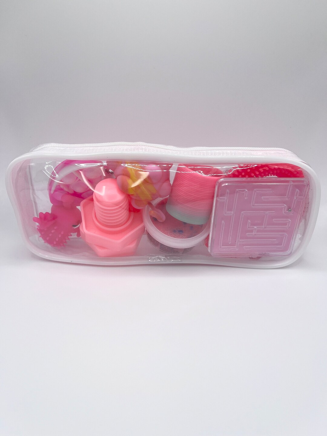 Pink Fidget Pack Busy Box for Road Trip Busy Bag for Airplane Easter ...