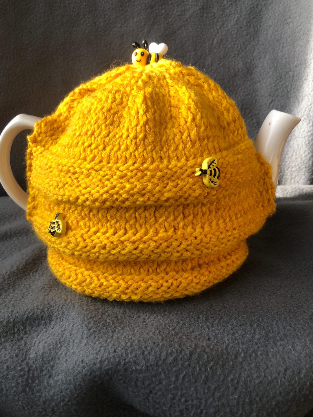Hand Knitted Beehive Tea Cosy - Etsy