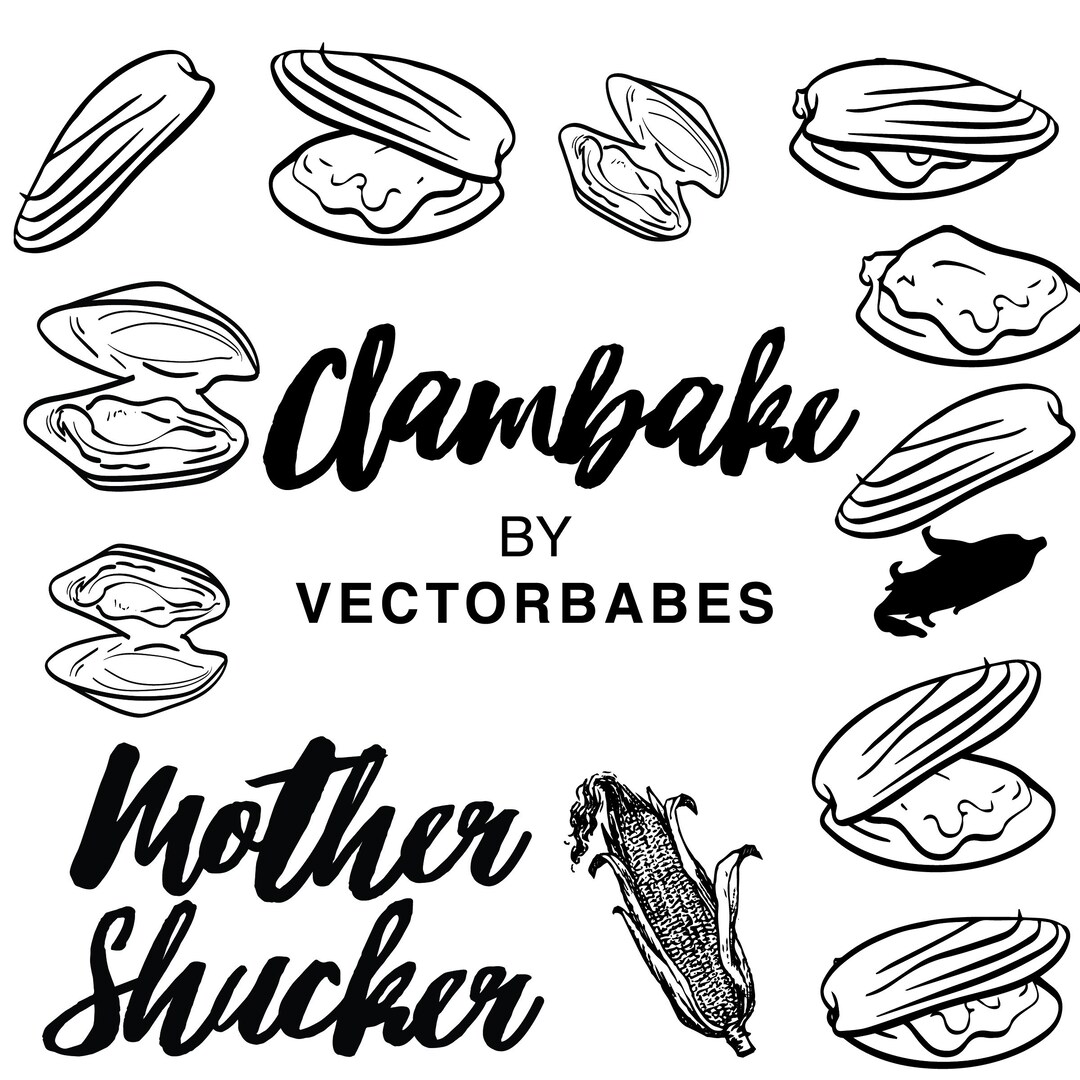 Clambake SVG Cricut Vector Pack - Etsy