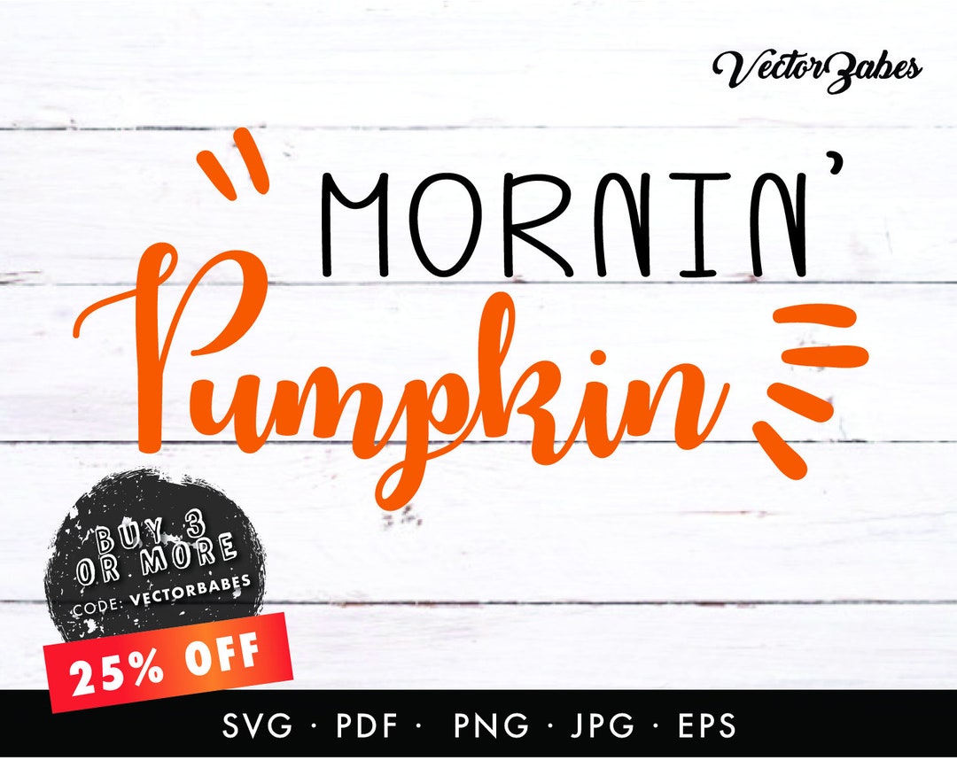 Morning Pumpkin Halloween Cute SVG PNG EPS - Spooky Season - Halloween ...