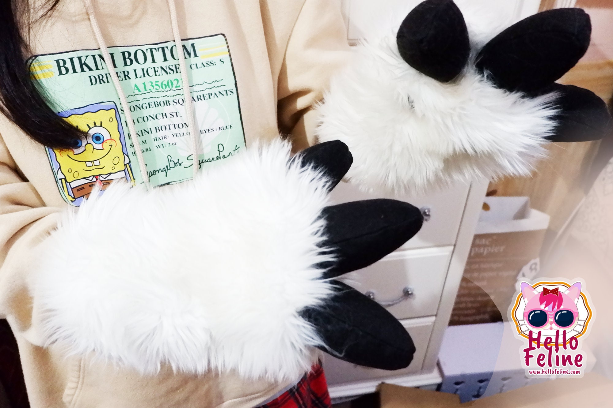 Custom Fursuit Hooves Hand Paws: Furry Gloves / Mittens - Etsy