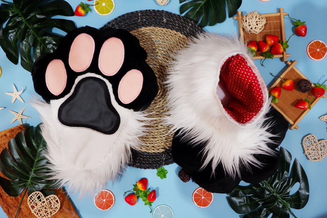 Custom Fursuit Feet Paws: Fluffy Furry Costume, Any Color - Etsy
