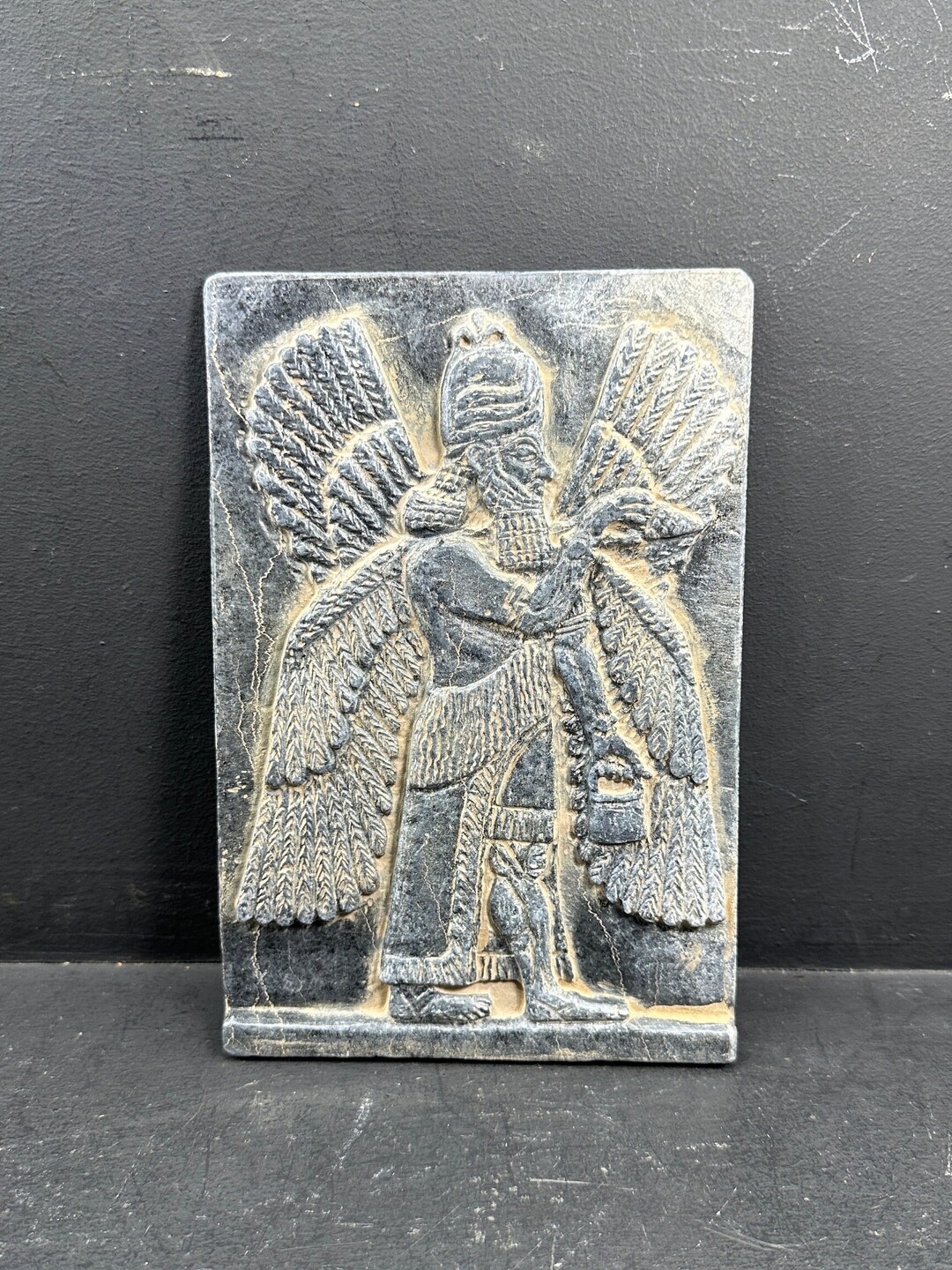 Ancient Near Eastern Mythical Tablet Tile Human With Wing - Etsy