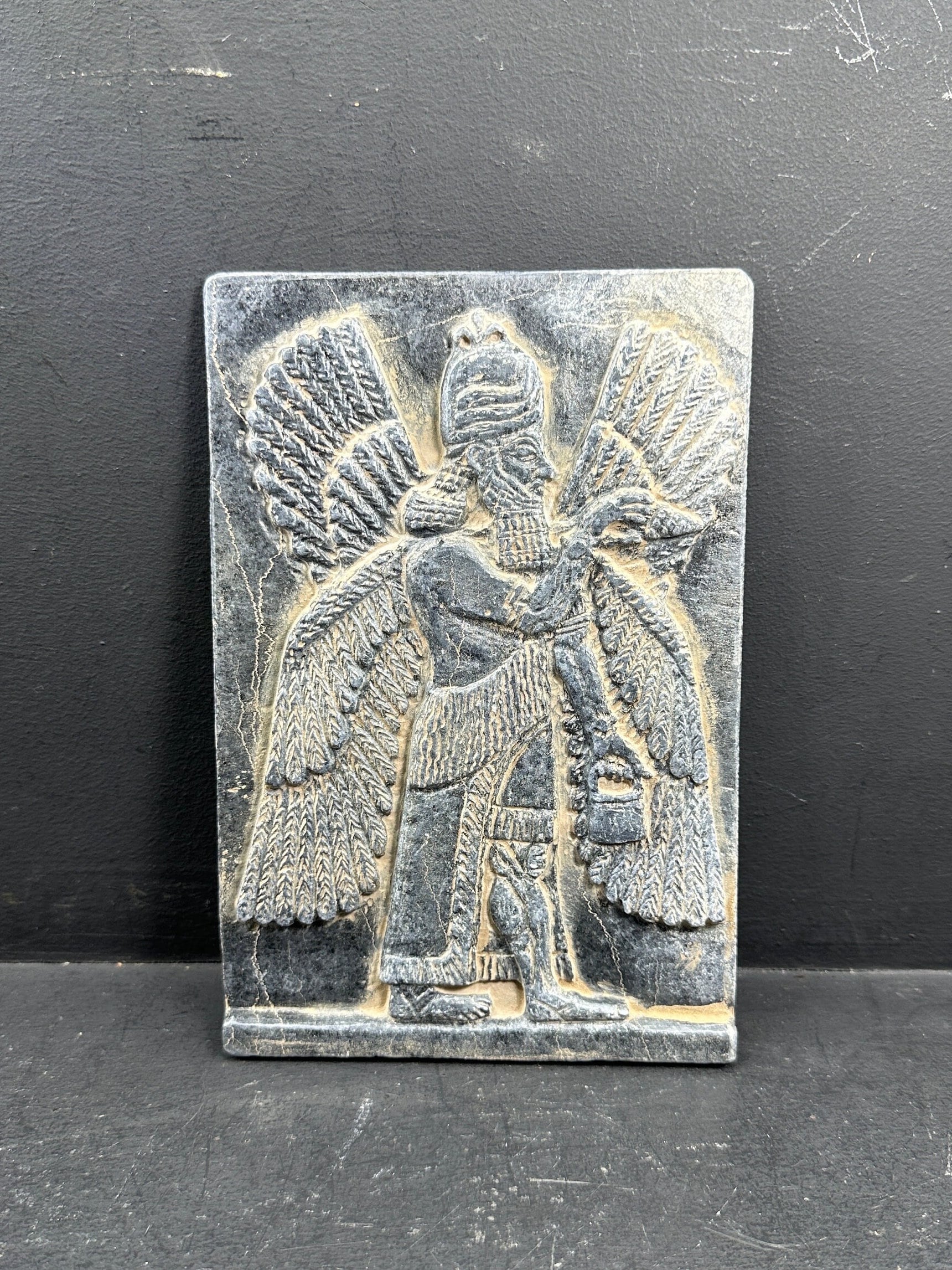 Ancient Near Eastern Mythical Tablet Tile Human With Wing - Etsy
