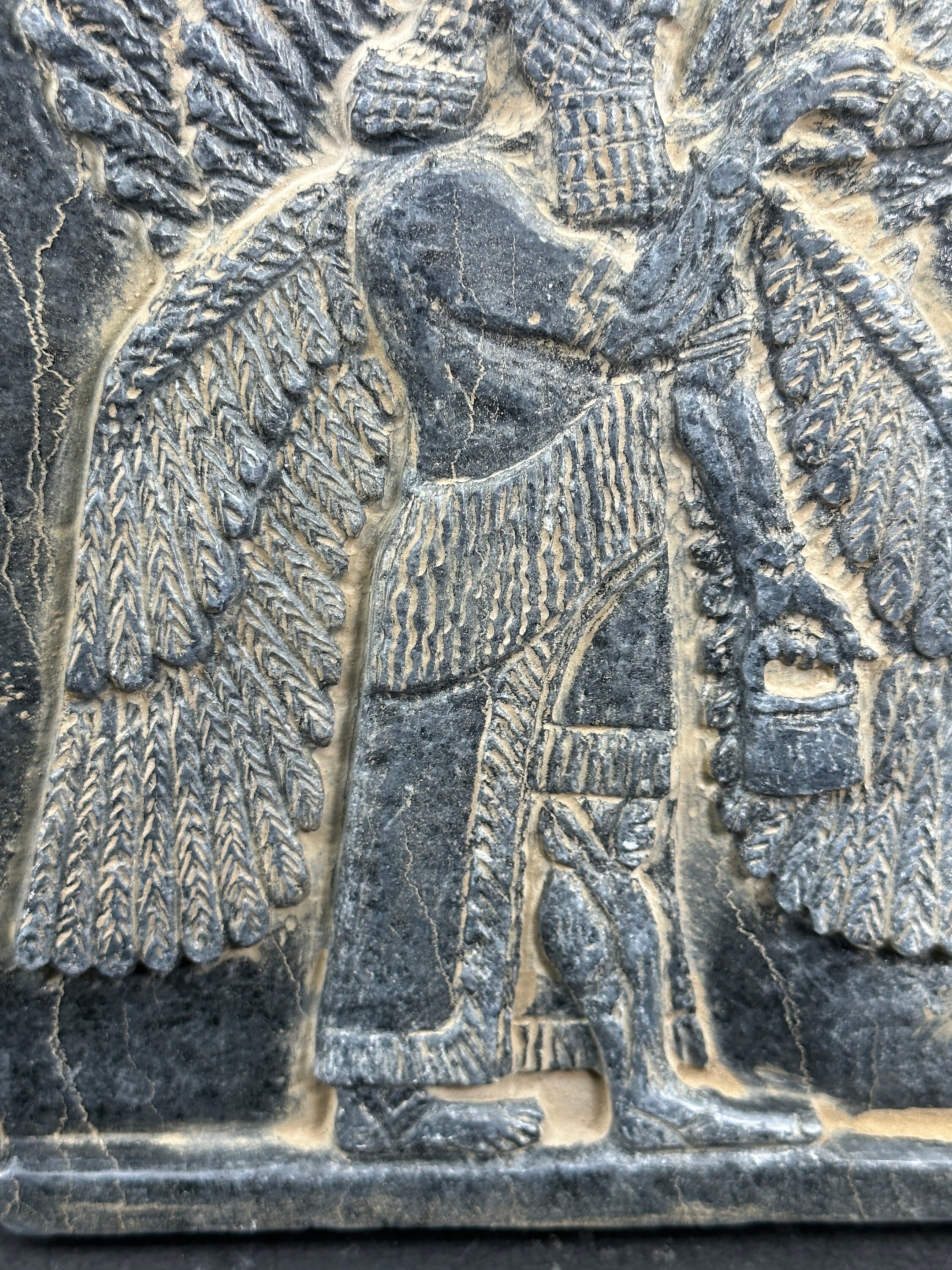 Ancient Near Eastern Mythical Tablet Tile Human With Wing - Etsy