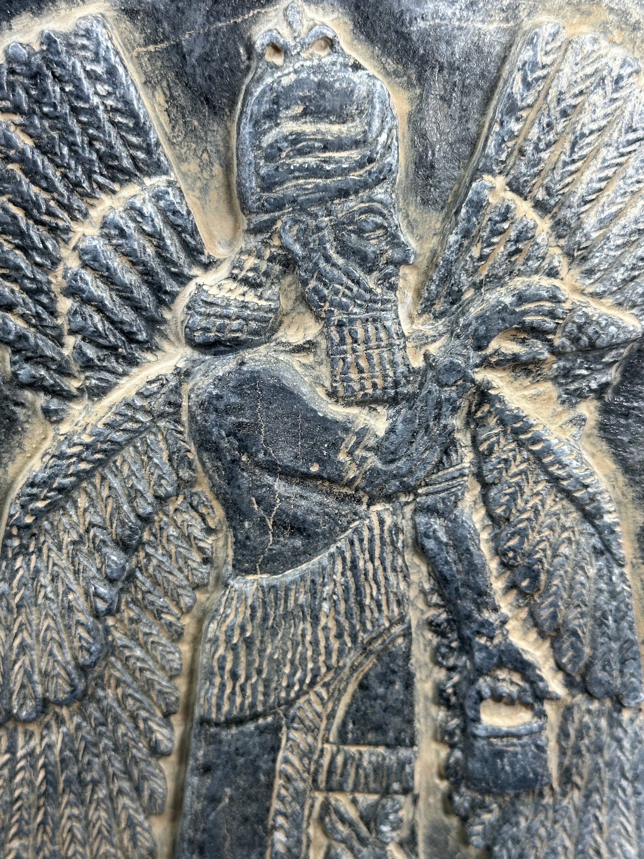 Ancient Near Eastern Mythical Tablet Tile Human With Wing - Etsy