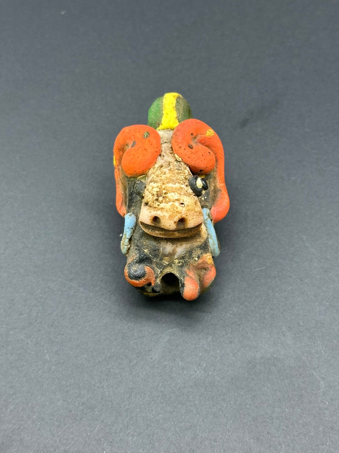 Vintage Mosaic Goat Head Big Nose Phoenician Pendant - Etsy