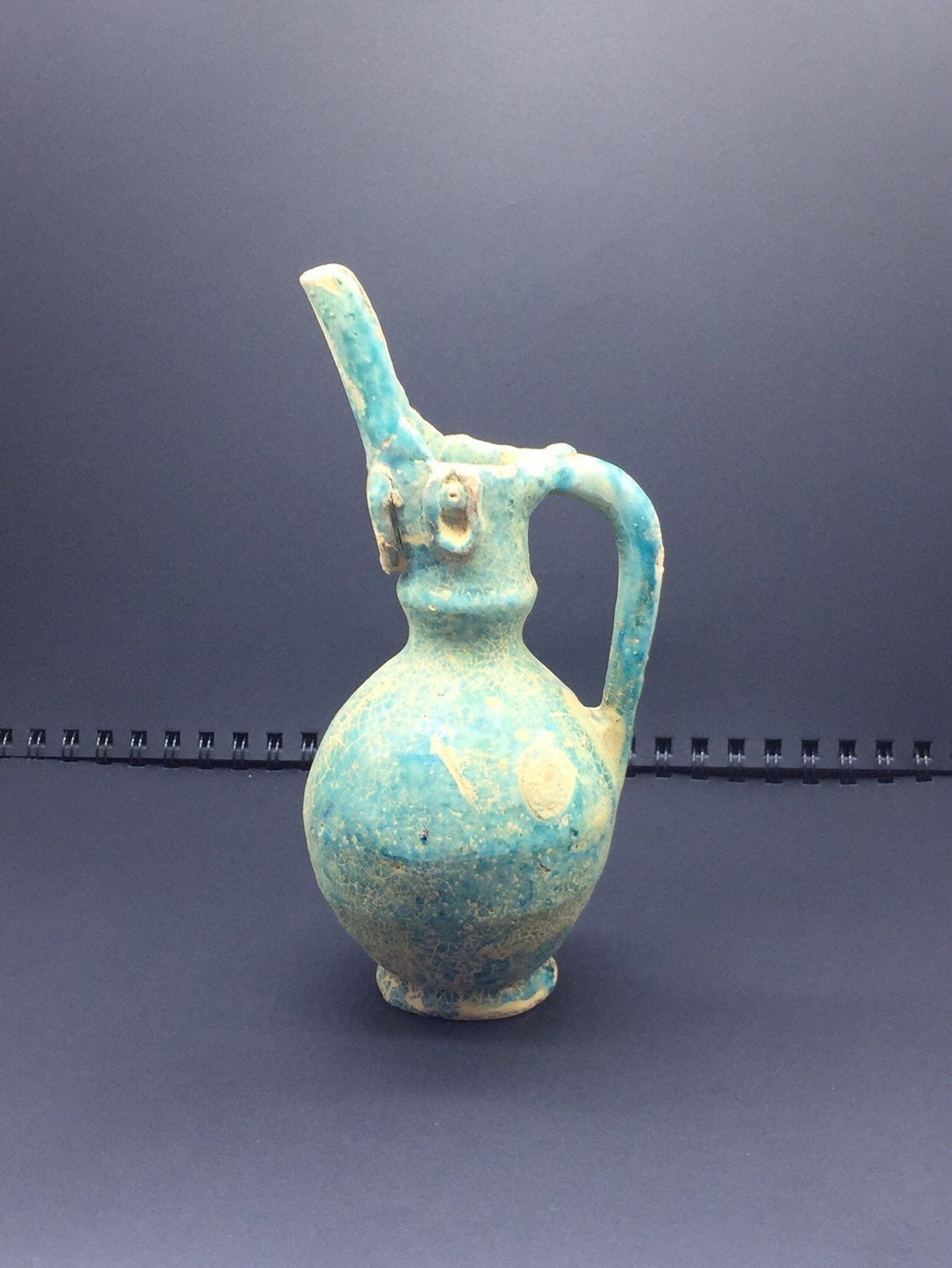 Blue Ceramic Jug Ancient Kashan Ceramic Jug - Etsy