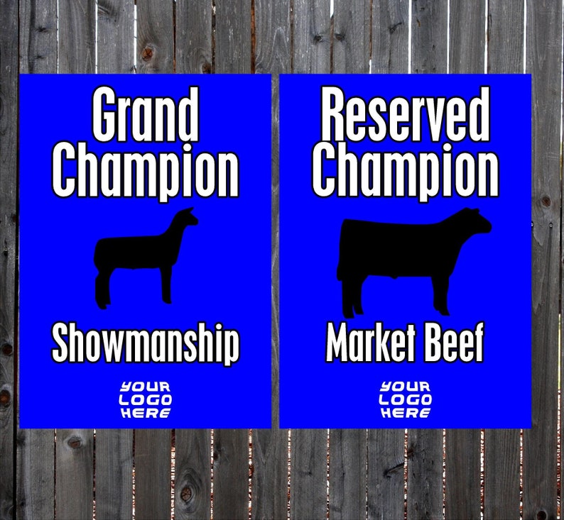 Livestock Show Award Banner, Jackpot Awards, County Fair Grand Champion ...