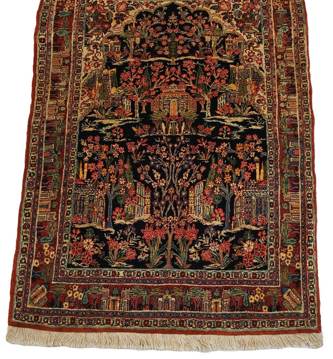 One of a Kind Handmade Prayer Rug 3'8 X - Etsy