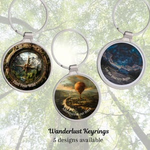 Travel Accessories Adventure Inspiration Explorer Keychains Metal ...