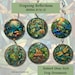 Stained Glass Frog Ornaments, Ornament Set, Tree Decorations, Handmade ...