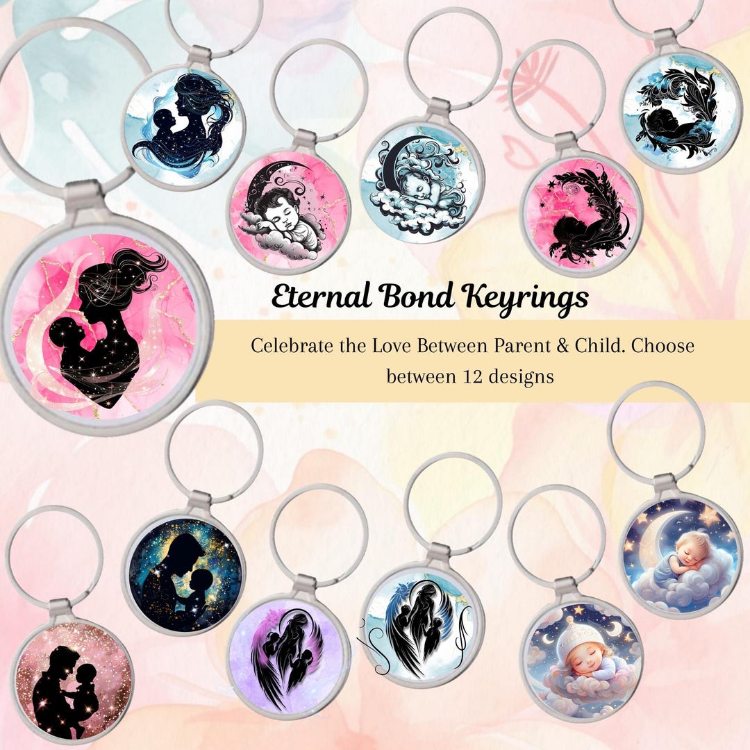 Parent/ Mom/dad/ Metal Keyring/ Photo/ Keyrings/ Newborn/ Parent Gift ...