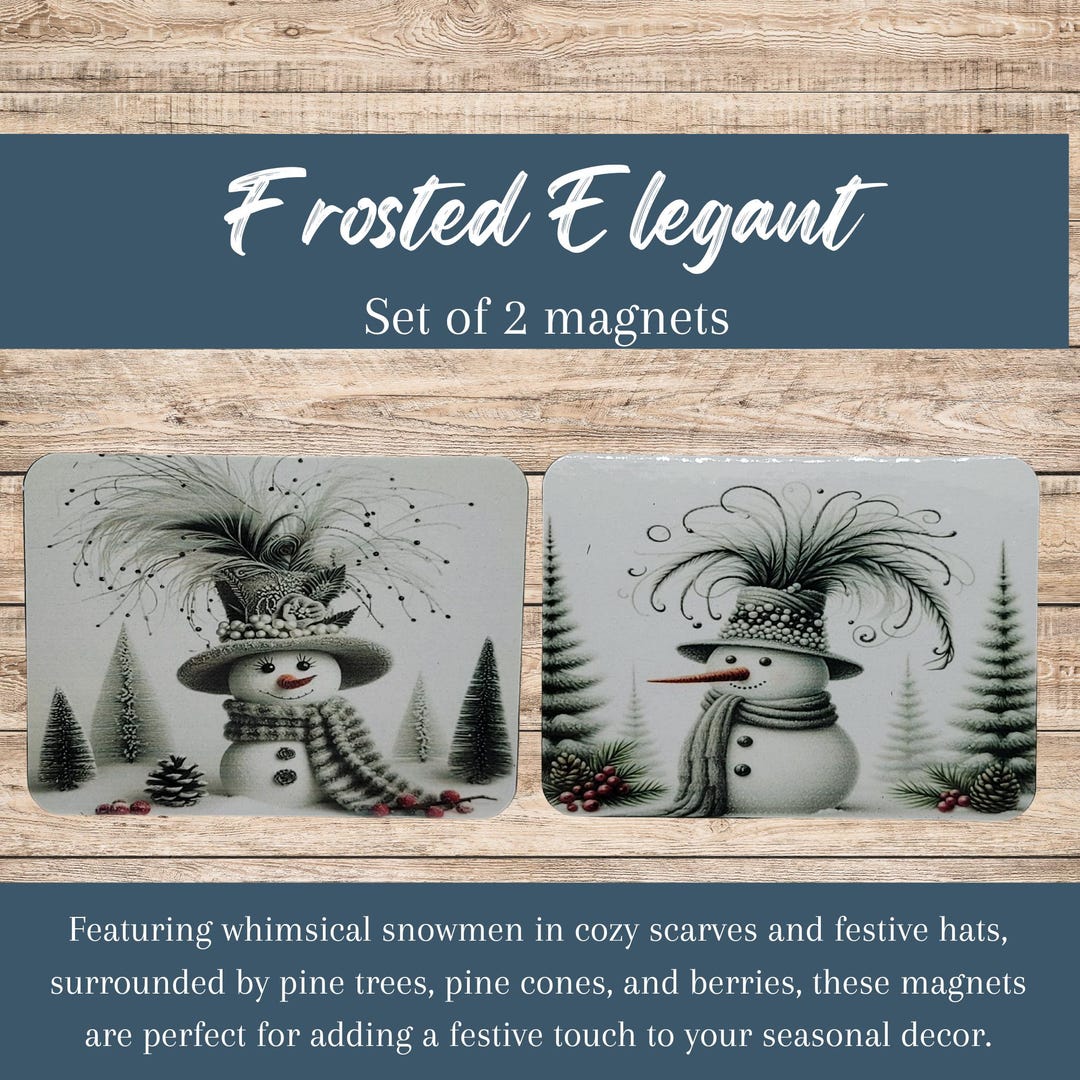 Snowman Magnets, Cute Magnets, Magnet Gifts, Housewarming Gift ...