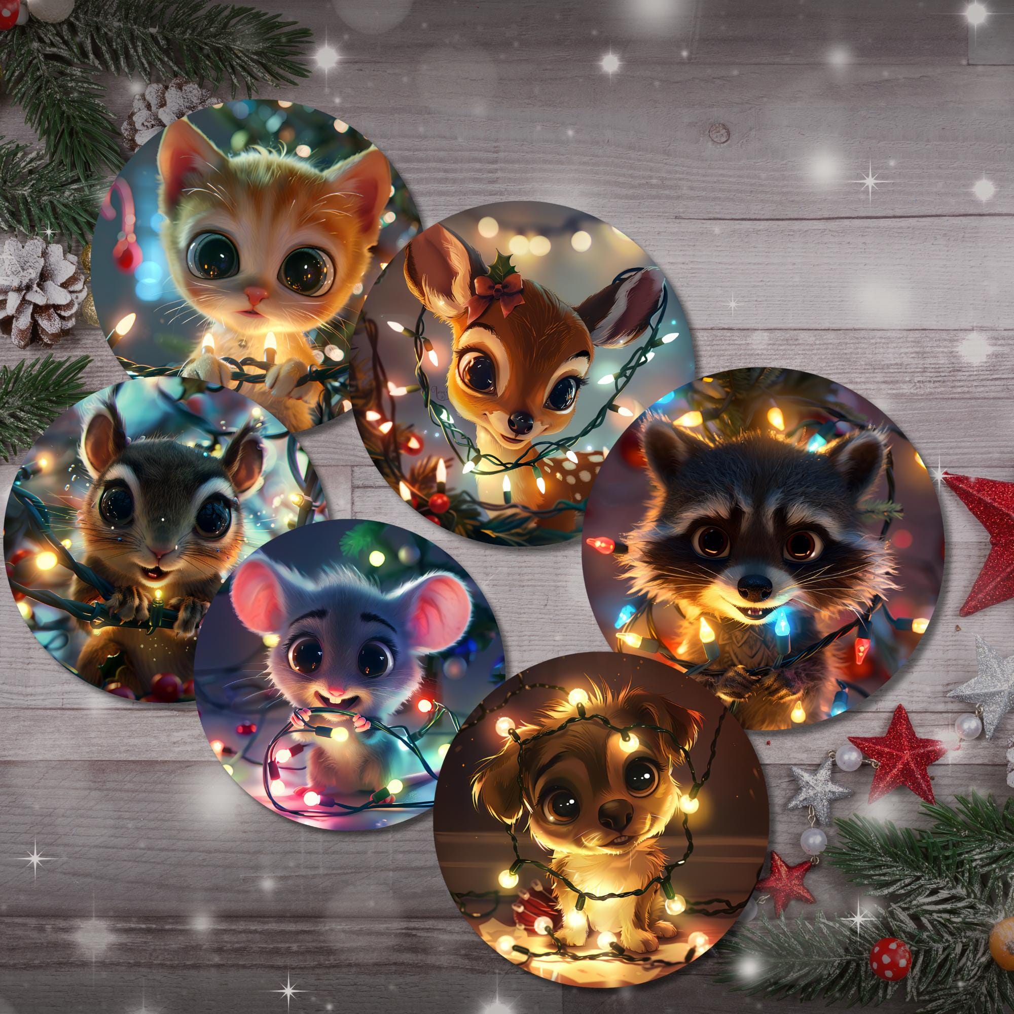 Baby Animals, Christmas Characters, Christmas Lights, Pixar-inspired ...