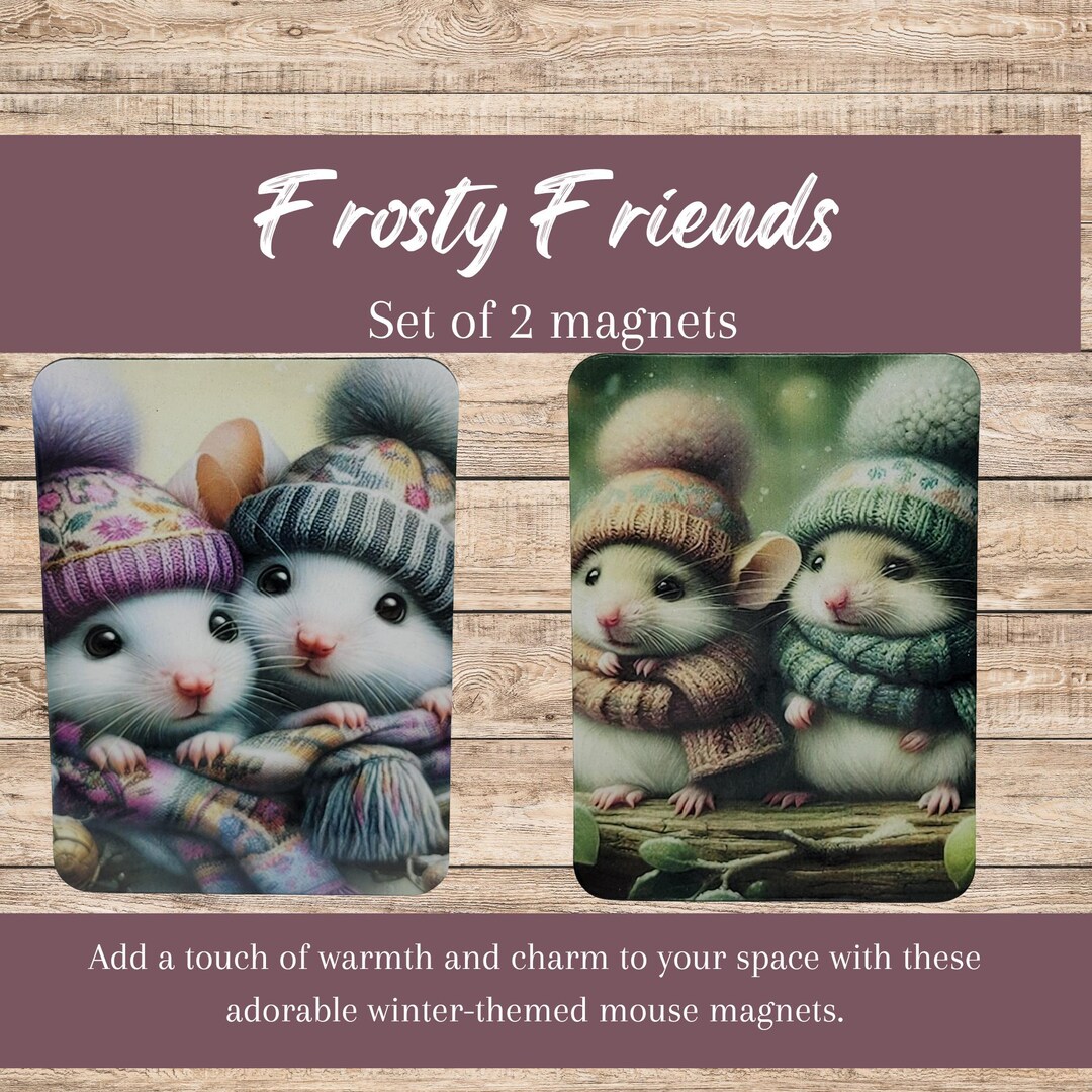 Cozy Mice Refrigerator Magnets, Cute Magnets, Magnet Gifts ...
