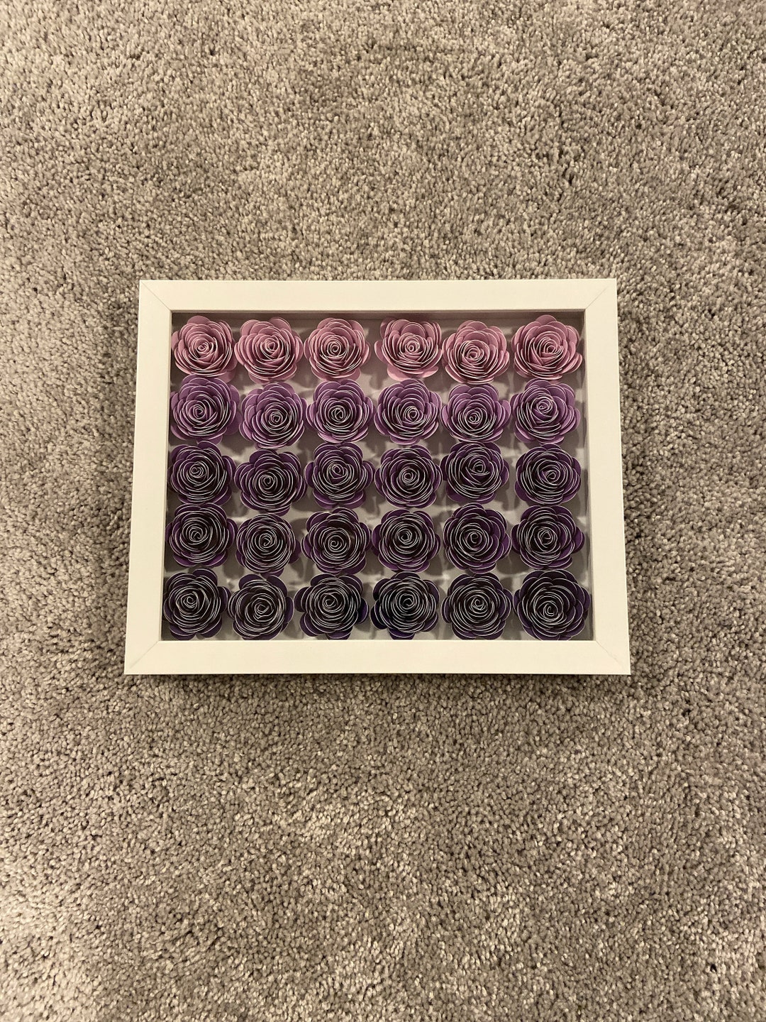 Ombre Rose Shadow Box 8x10 Frame - Etsy