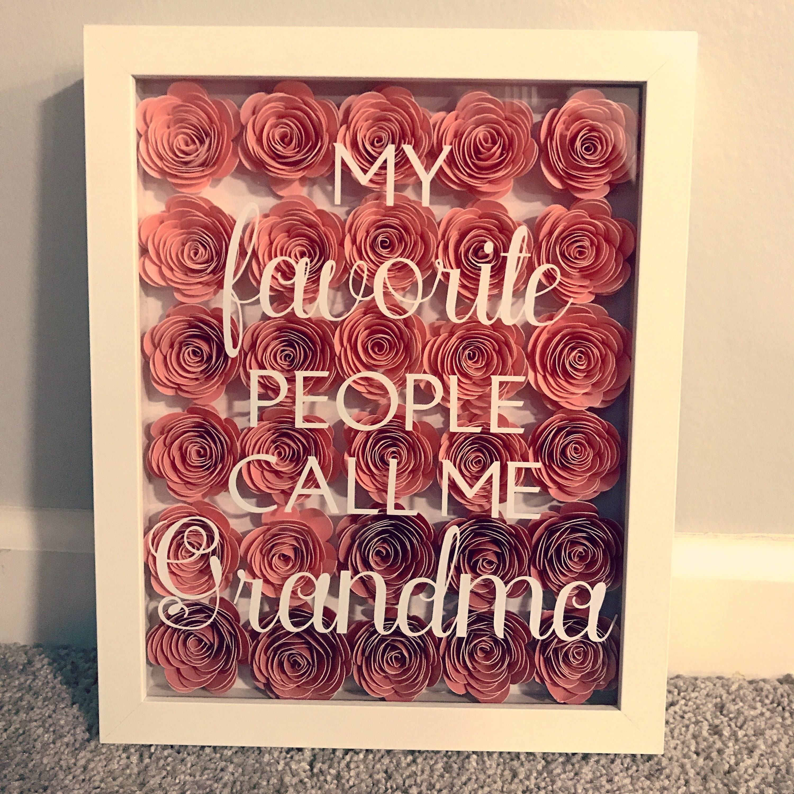 Rose Shadow Box With Quote 8x10 Frame - Etsy