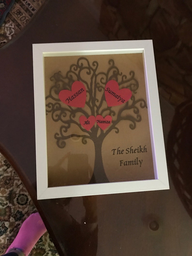 Family Tree Shadow Box 8x10 Frame - Etsy