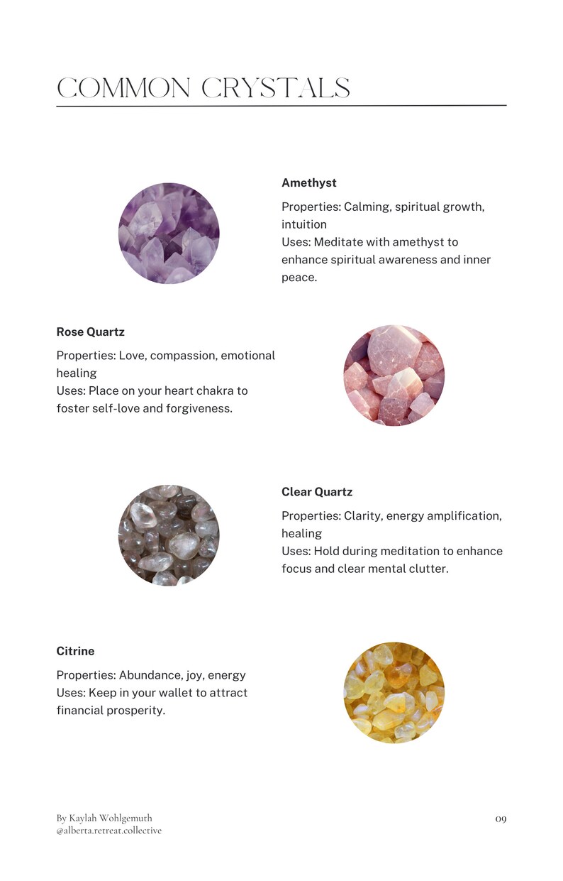 Crystal Basics | A Beginner’s Guide to Common Crystals and Their Uses ...