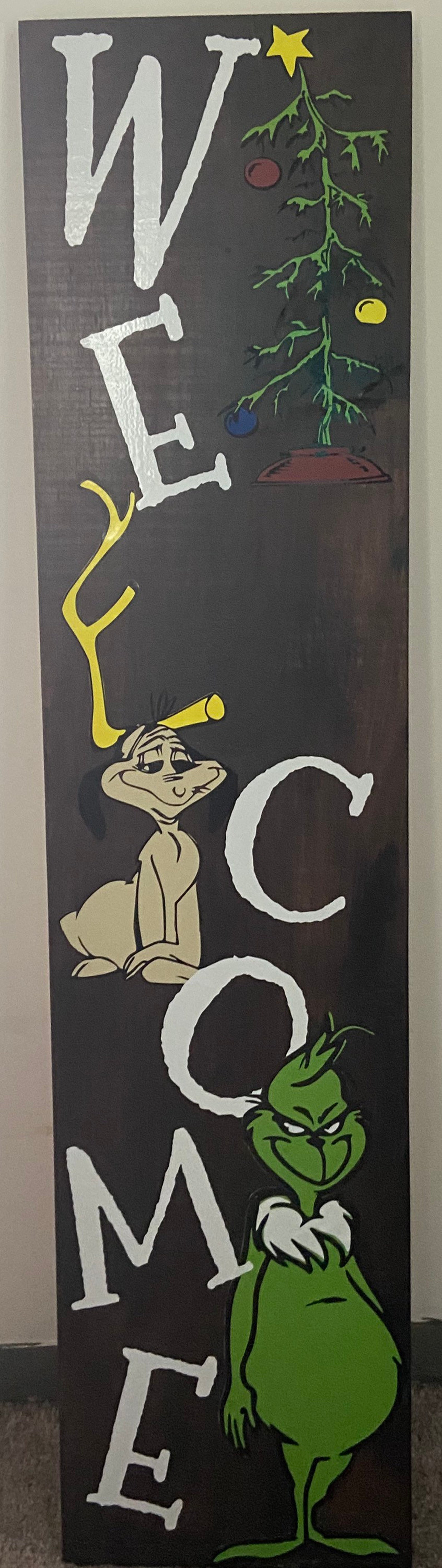 Grinch Welcome Sign - Etsy