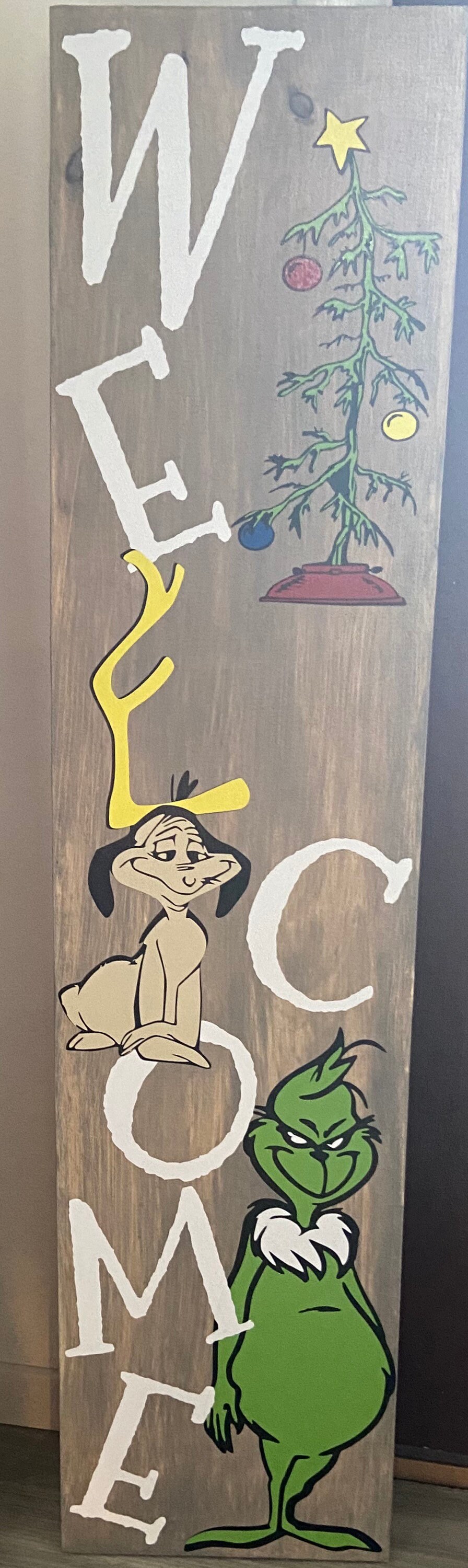 Grinch Welcome Sign - Etsy
