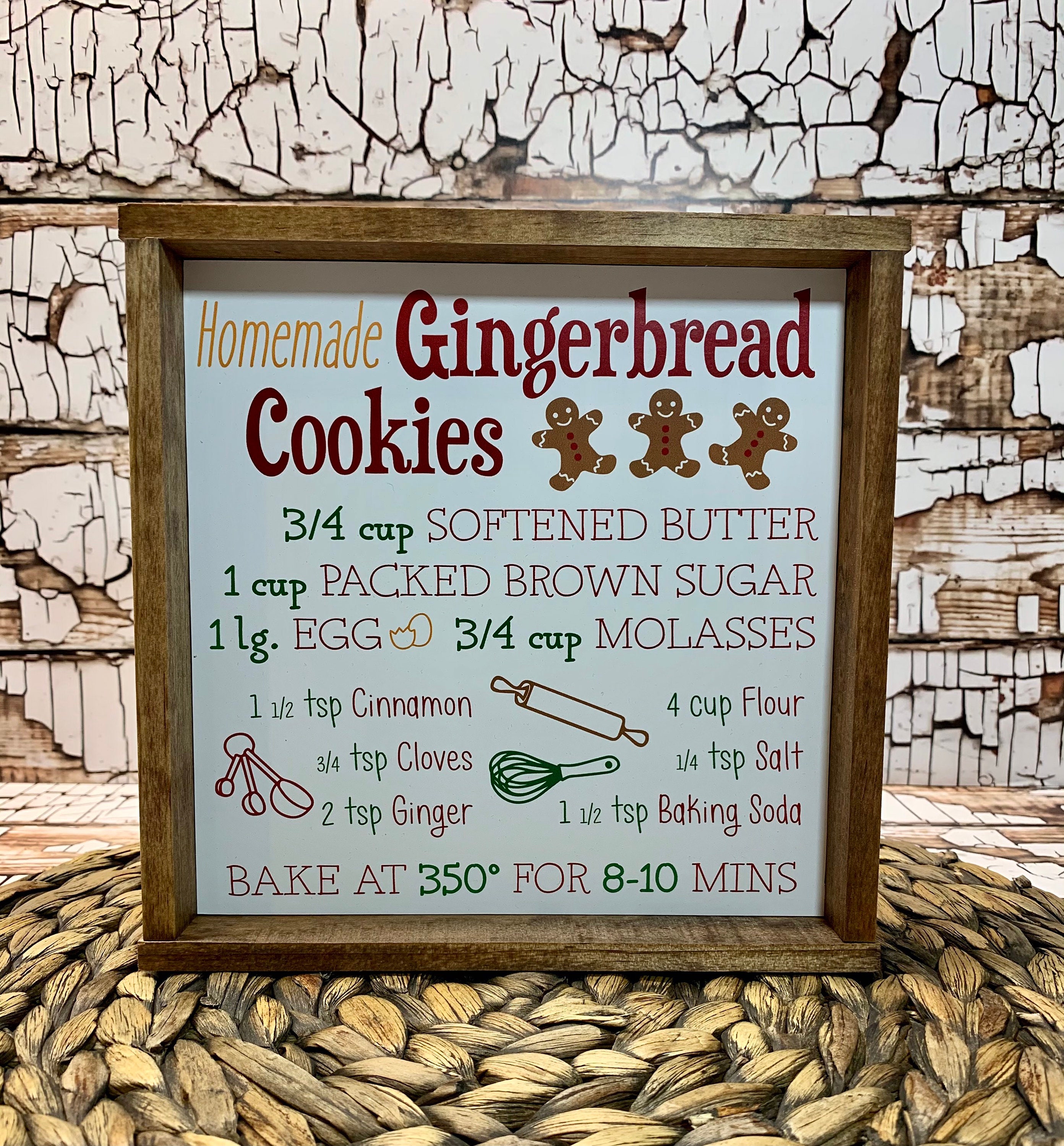 Homemade Gingerbread Cookies Sign | Etsy