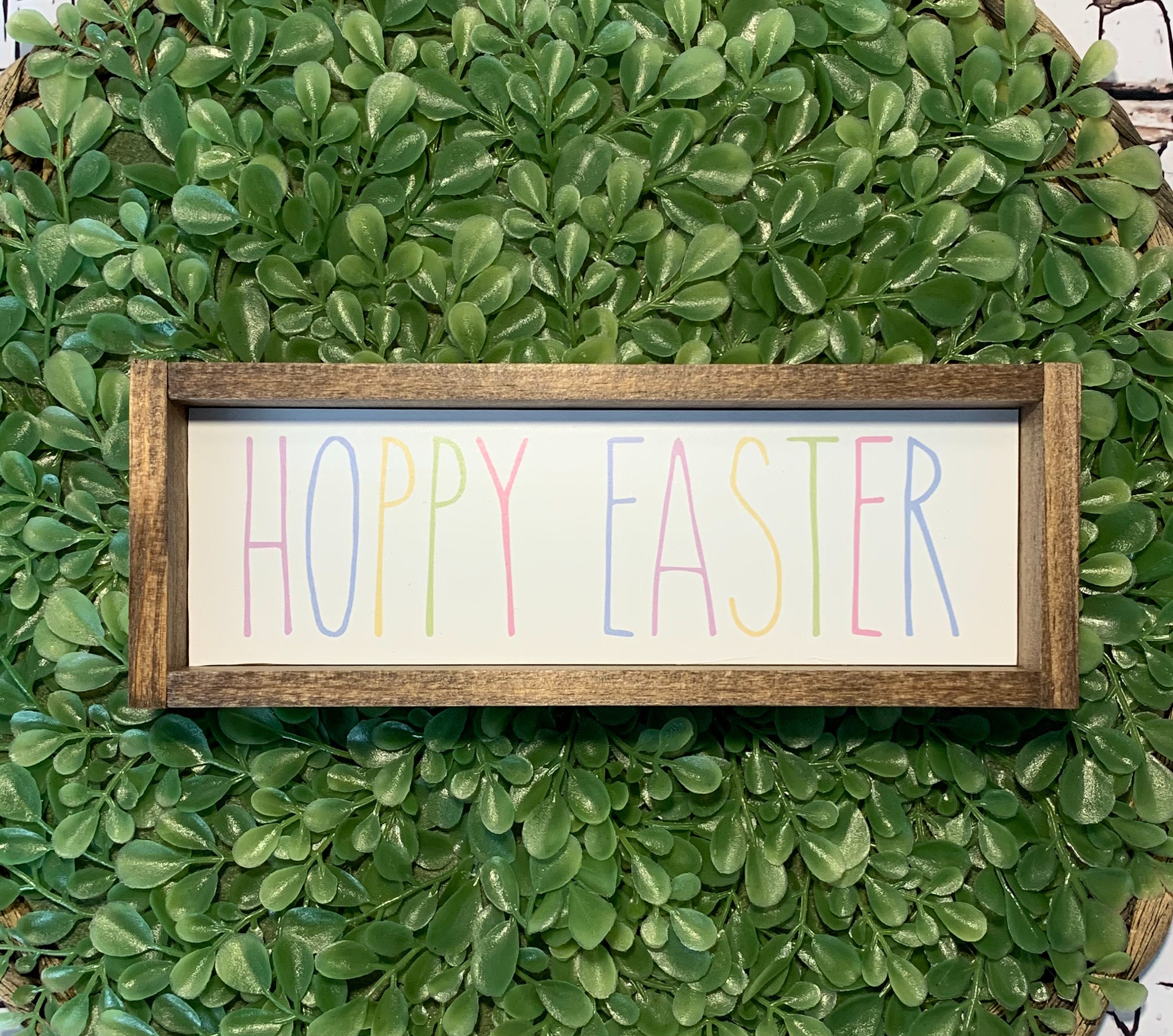 Hoppy Easter Sign | Etsy