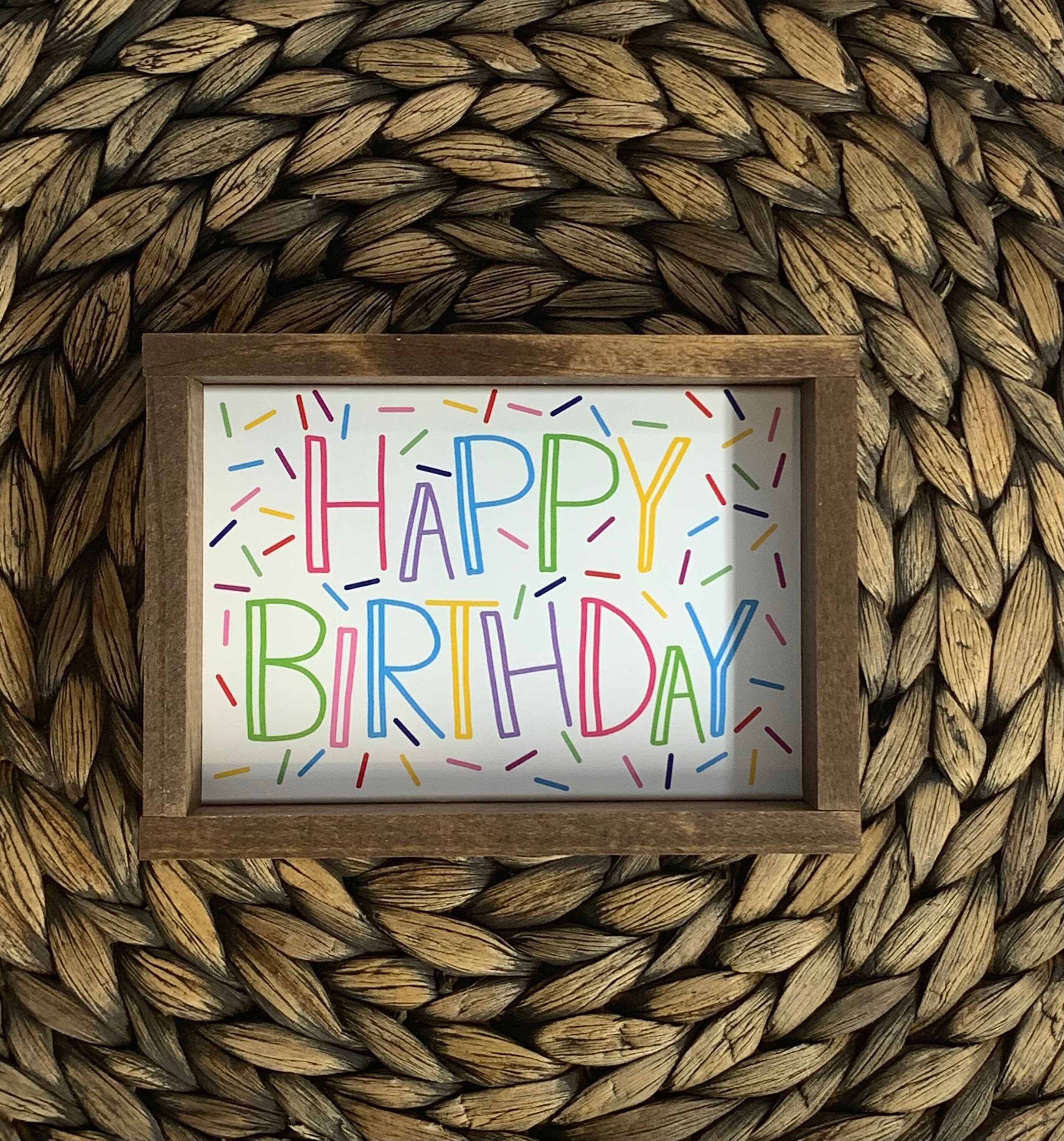 Sprinkles Happy Birthday Sign | Etsy