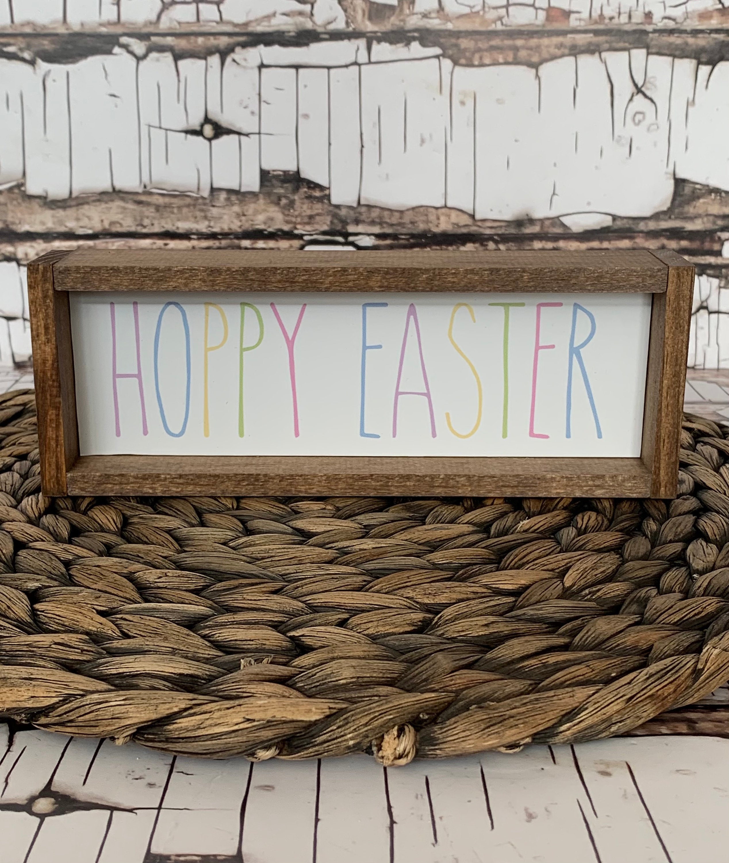 Hoppy Easter Sign | Etsy