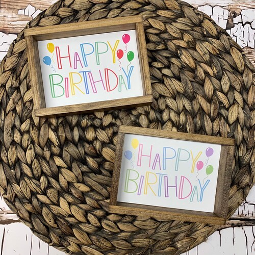 Happy Birthday Sign - Etsy