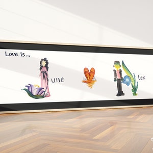 Couples Love is Name Sign, Custom Name, Wall Sign, Personalized Name ...