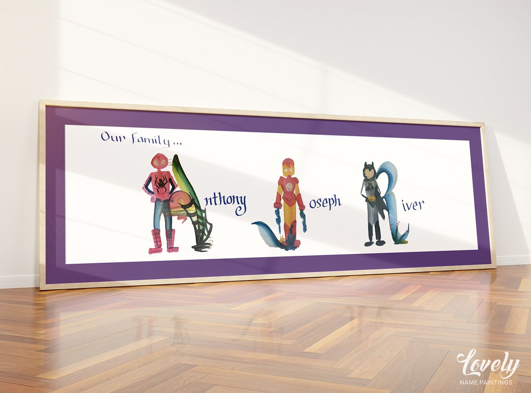Family Name Sign Initials, Custom Name, First Initial Personalized ...